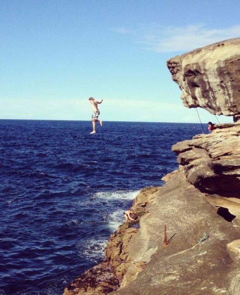 This kid jumped off the cliff! - Meg Dennison